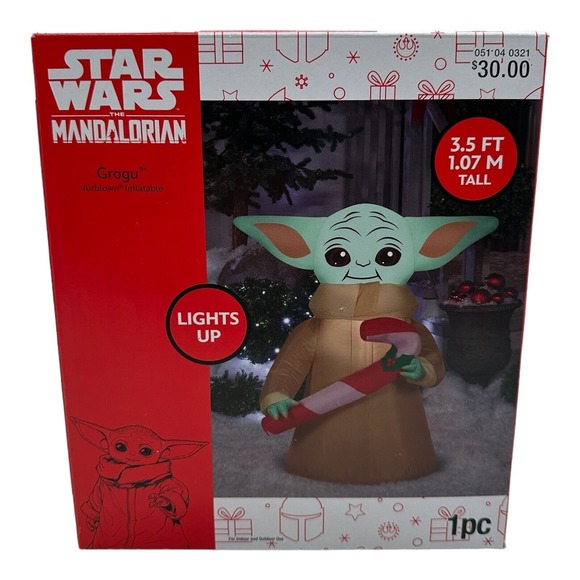 Gemmy | Holiday | Gemmy 35 Led Christmas Inflatable Child Grogu Candy ...